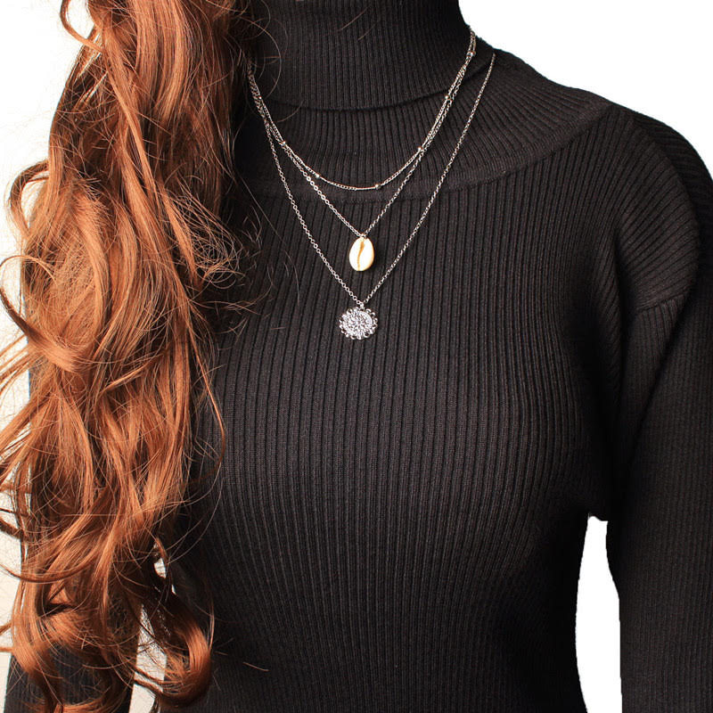 Angels Universe | Collier Multirang | Collier 3 Rangs Argent